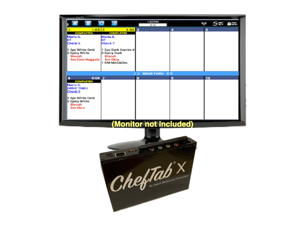 ChefTab® XTouchscreen Version (Monitor not included) – Select ...